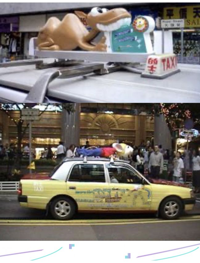 Taxi Advertising - 3D Top with Whole Body Sticker