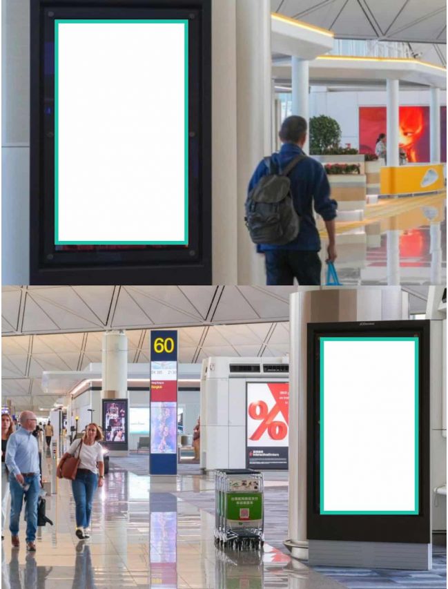 登機閘數位網路道路 - 香港機場廣告